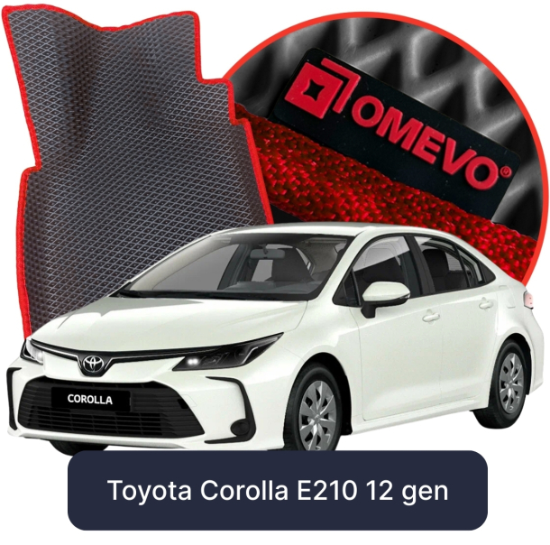 OMEVO® 5D PRO i maty bagażnikowe do Toyota Corolla E210 12 gen Sedan ...